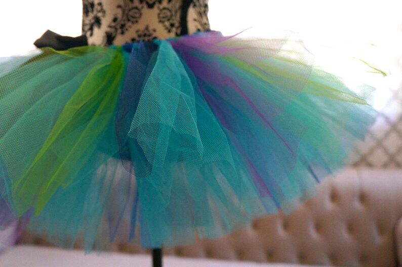 Adult Tutu - Peacock Tutu - Rave Tutu - Race Tutu - Halloween Tutu - Etsy