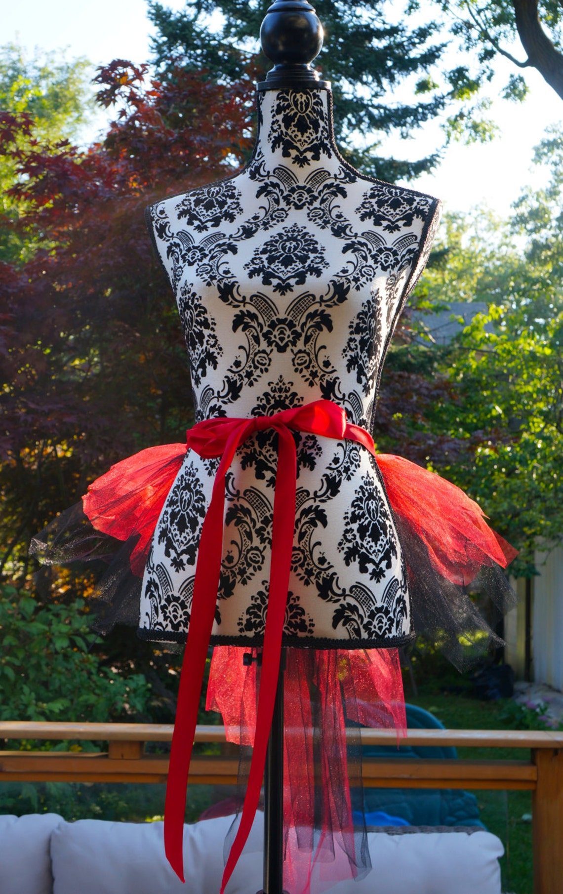 Tutu Bustle Red & Black Tutu Red Bustle Bikini Bustle | Etsy