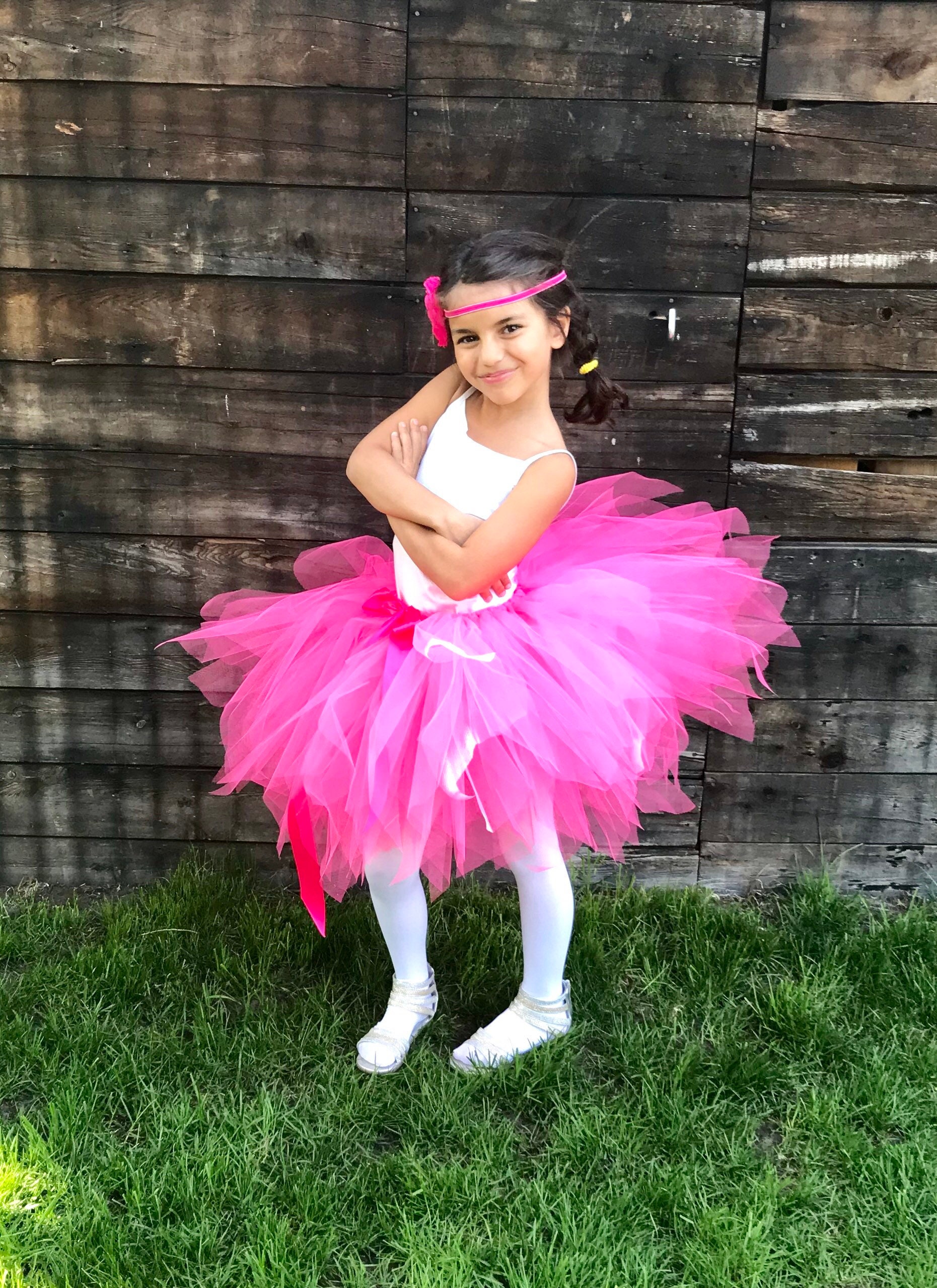 Hot Pink Tutu Girl's Tutu Very Full Tutu Pixie Cut - Etsy