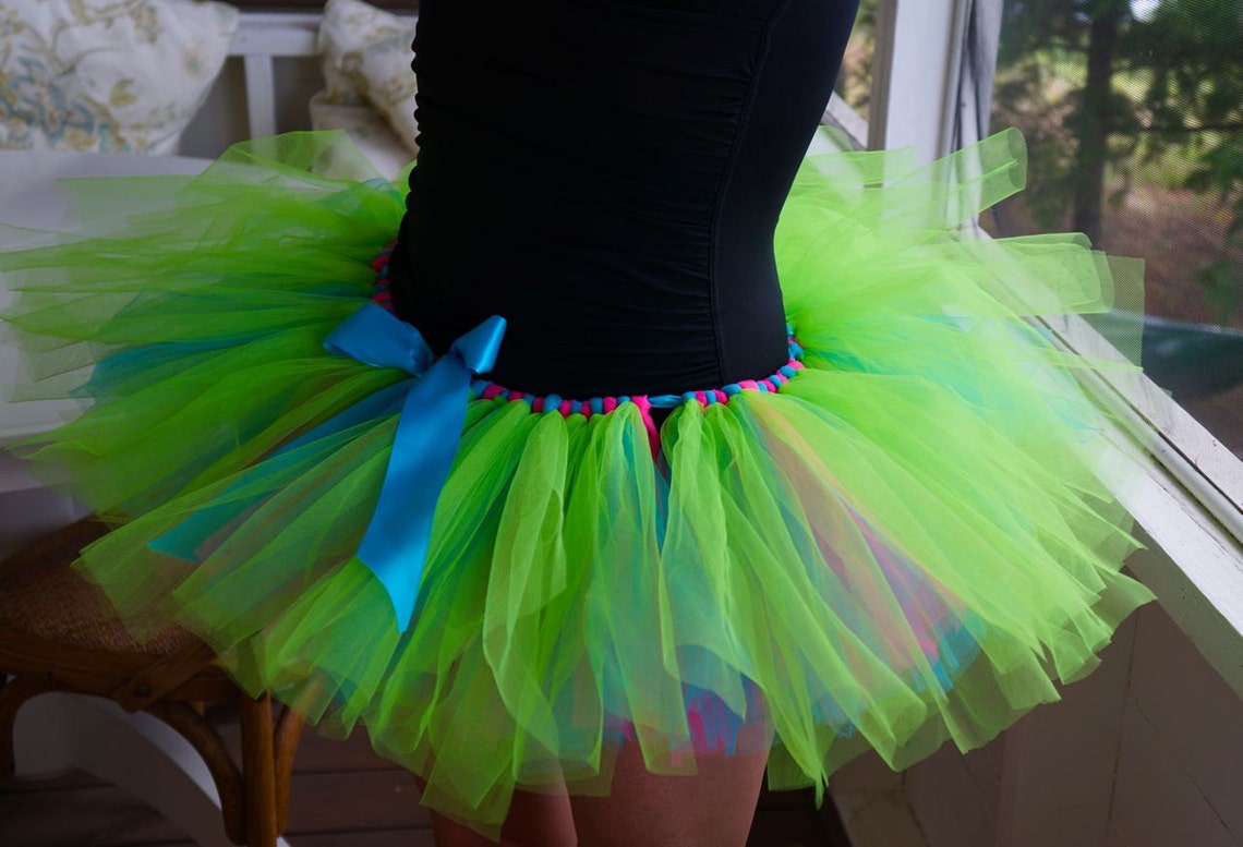 Adult Tutu Neon Tutu Rave Tutu Race Tutu Bachelorette - Etsy
