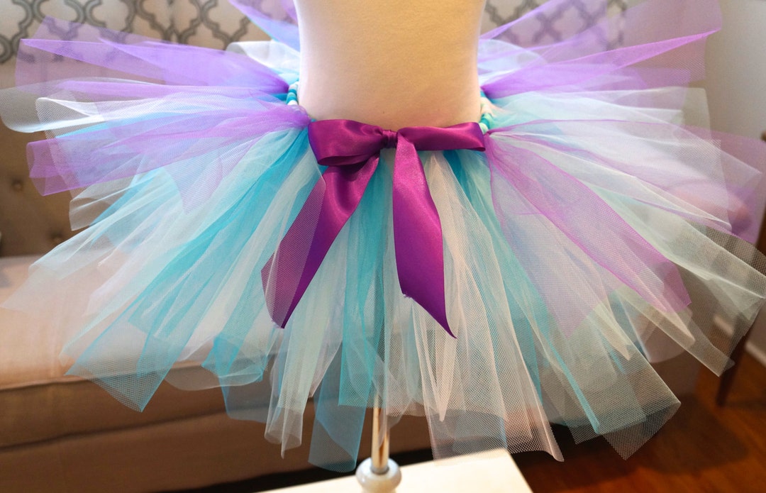 Girl's Tutu Blue Tutu Blue and Purple Frozenish - Etsy