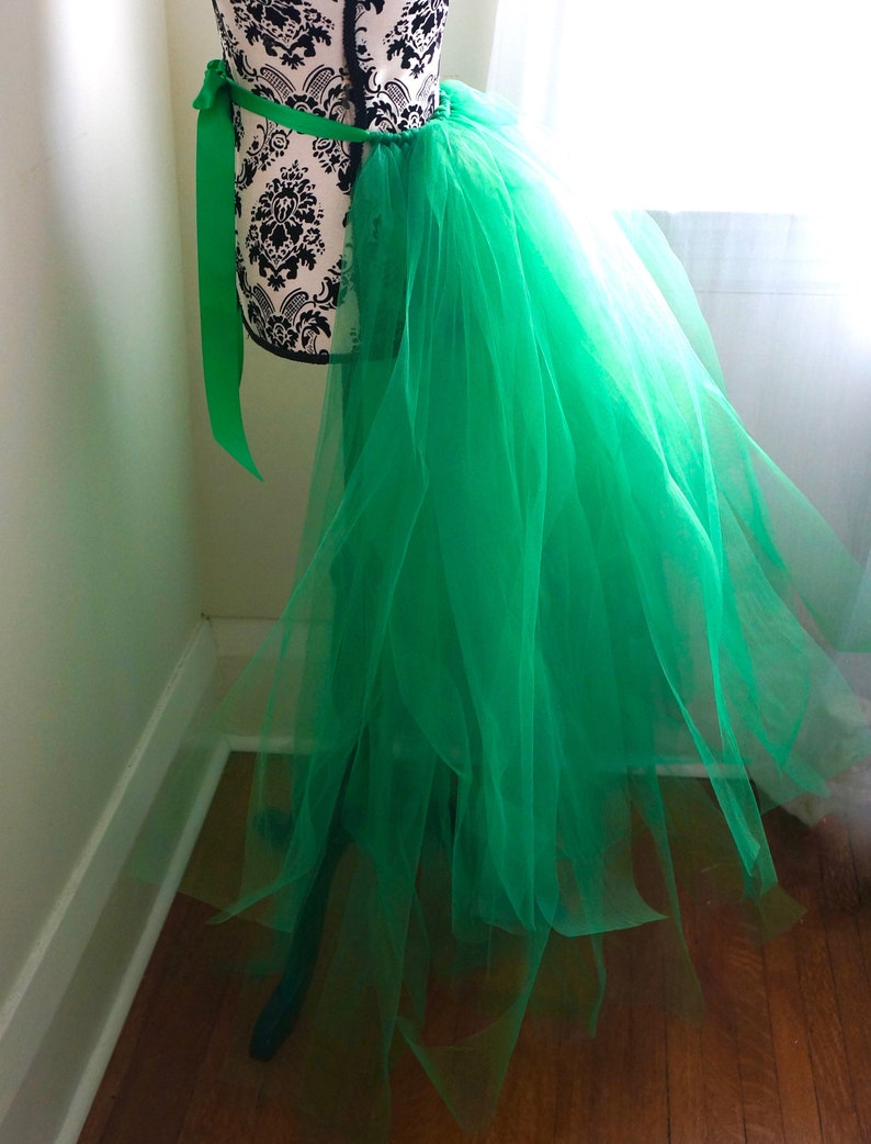 Green Tulle Tail - Bustle Tutu - Adult Tulle Tail - Etsy