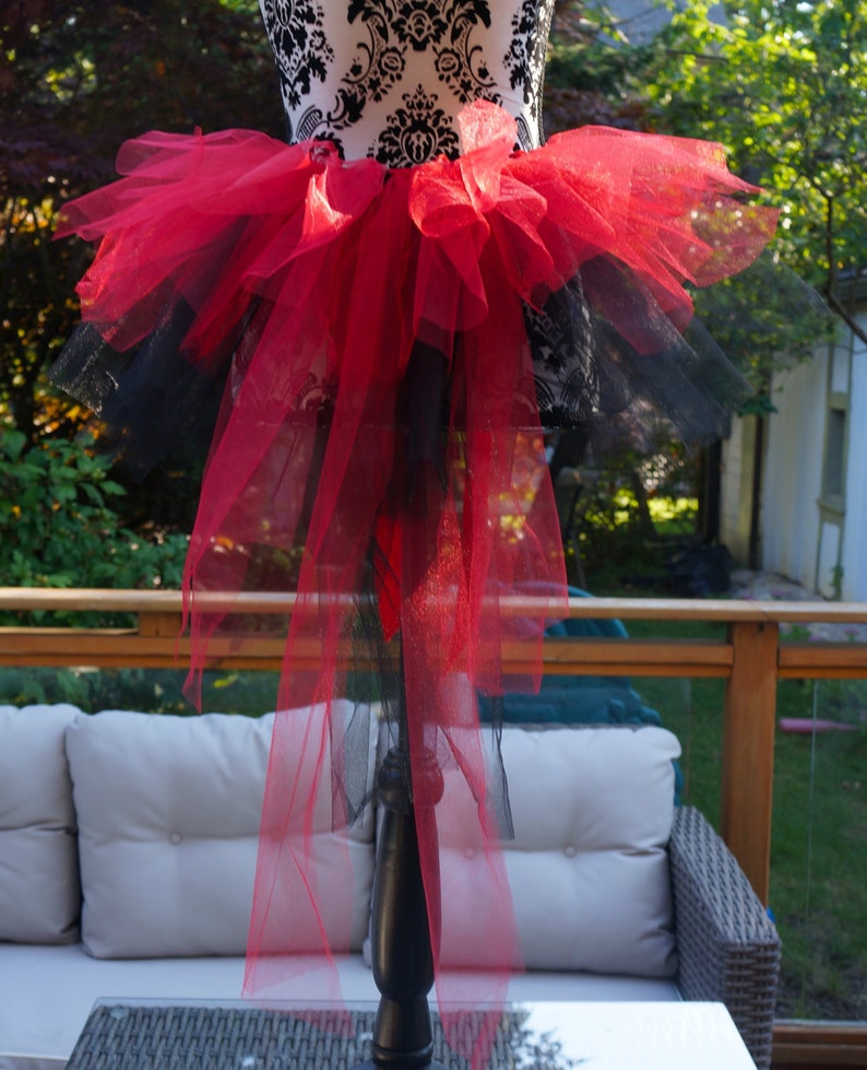 Tutu Bustle Red & Black Tutu Red Bustle Bikini Bustle - Etsy