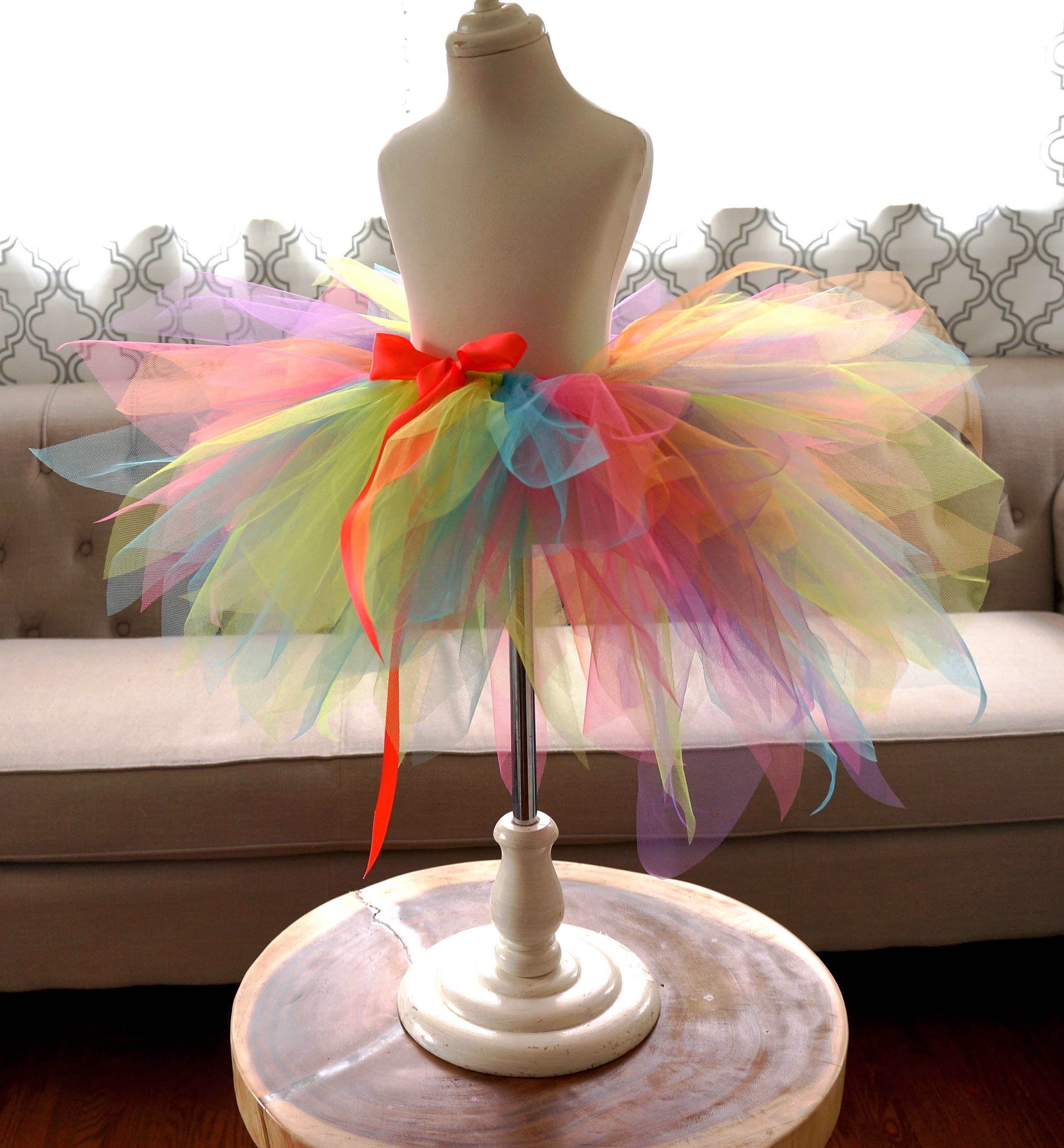 Neon Rainbow Tutu Bright Tutu Kids Tutu | Etsy