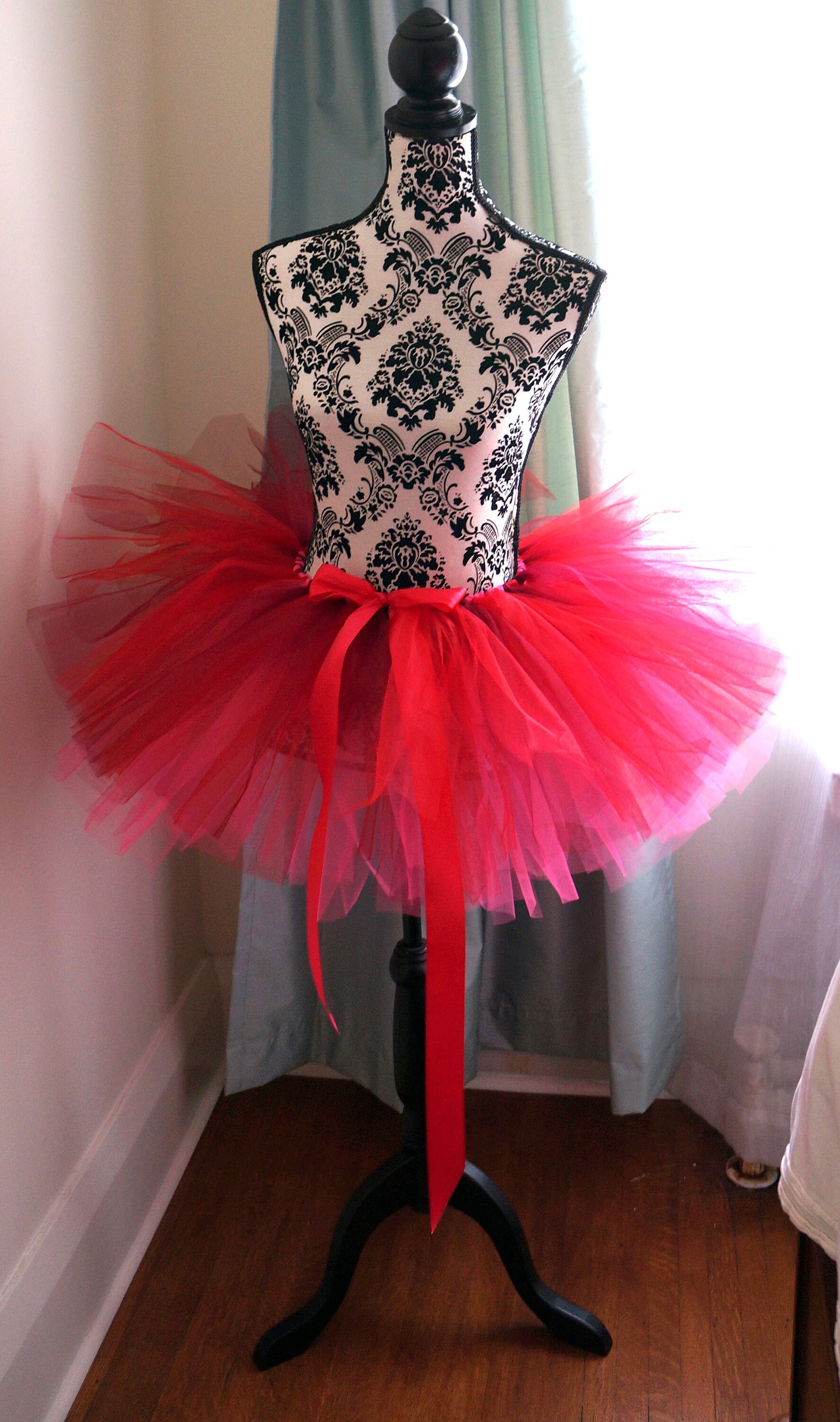 Tutú adulto rojo y rosa | Etsy