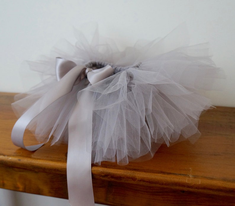 Handmade Grey Baby Tutu - Adjustable Fit - Etsy Canada