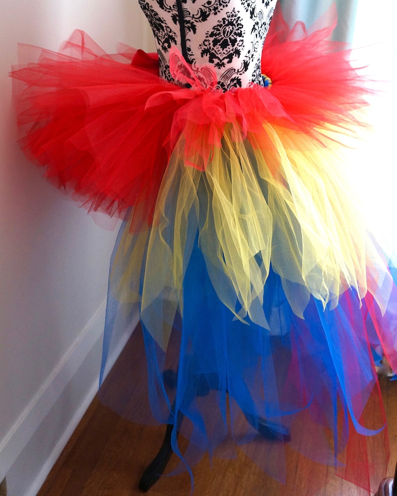Handmade Parrot Tulle Tutu - Red, Blue, Yellow - Etsy