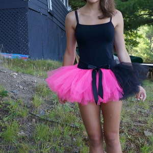 Pink and Black Tutu Adult Tutu Bachelorette Tutu Rave - Etsy