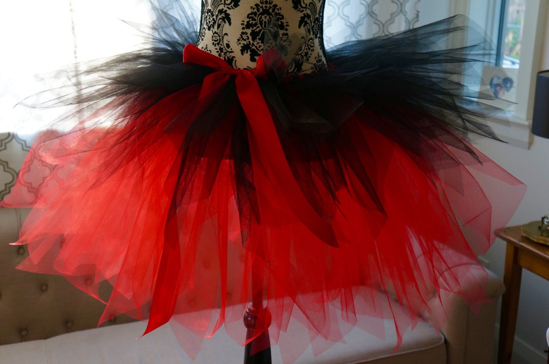 Red and Black Adult Tutu – Halloween Costume - Etsy