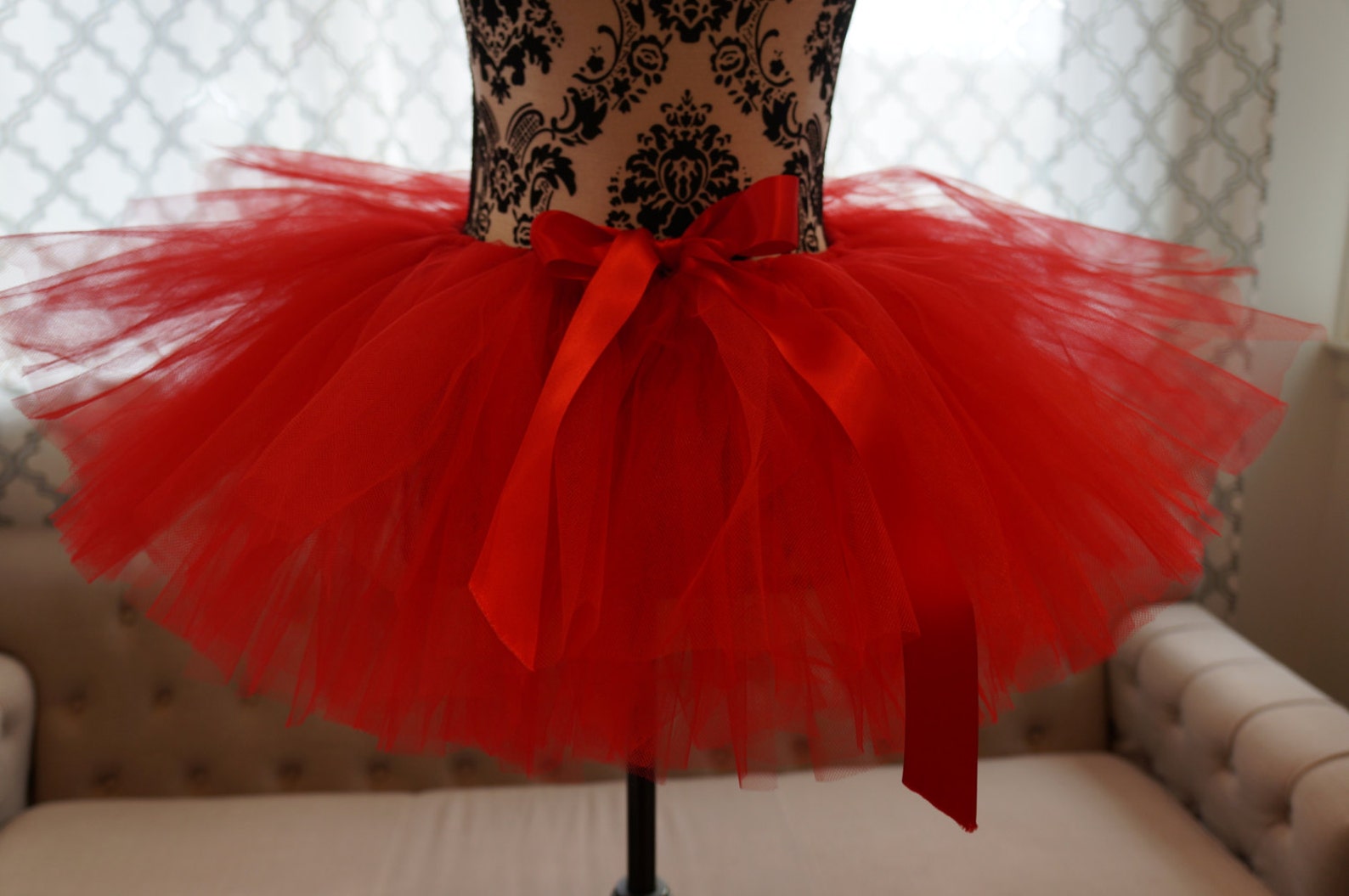 Handmade Red Tulle Tutu – Adjustable Adult Party Skirt - Etsy
