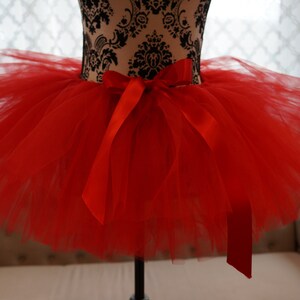 Handmade Red Tulle Tutu – Adjustable Adult Party Skirt - Etsy