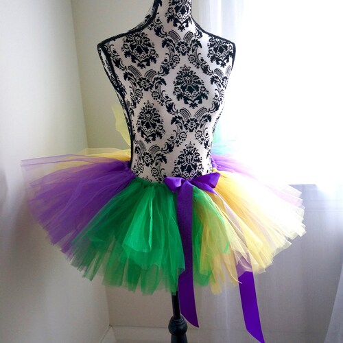 Mardi Gras Open Front Tutu Half Tutu Skirt Waist Cape Tutu - Etsy