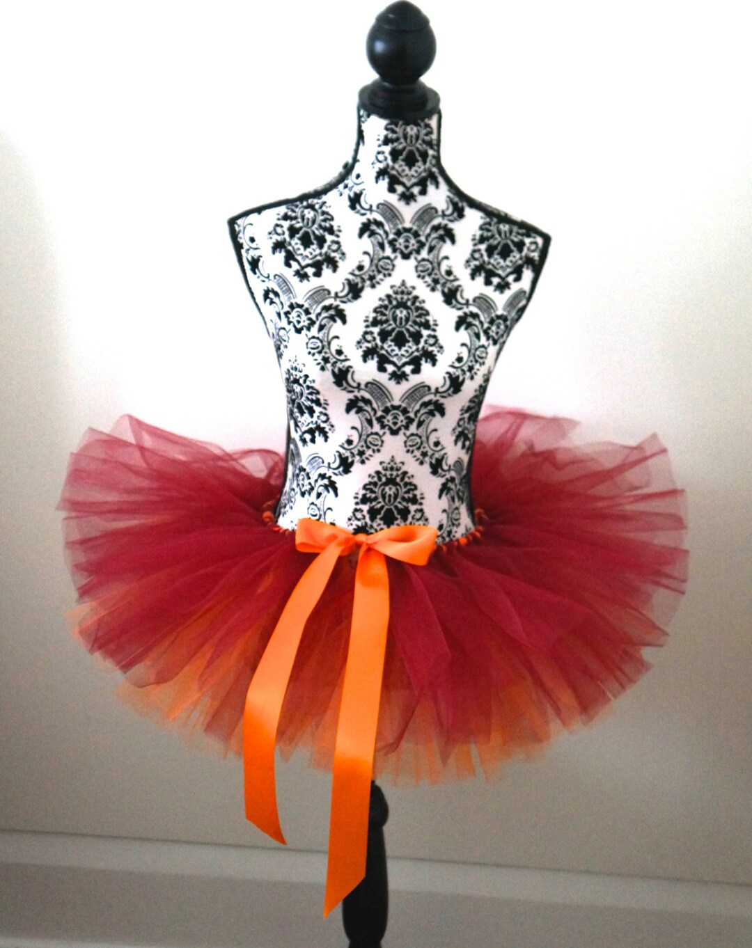 Maroon and Orange Tutu - Etsy