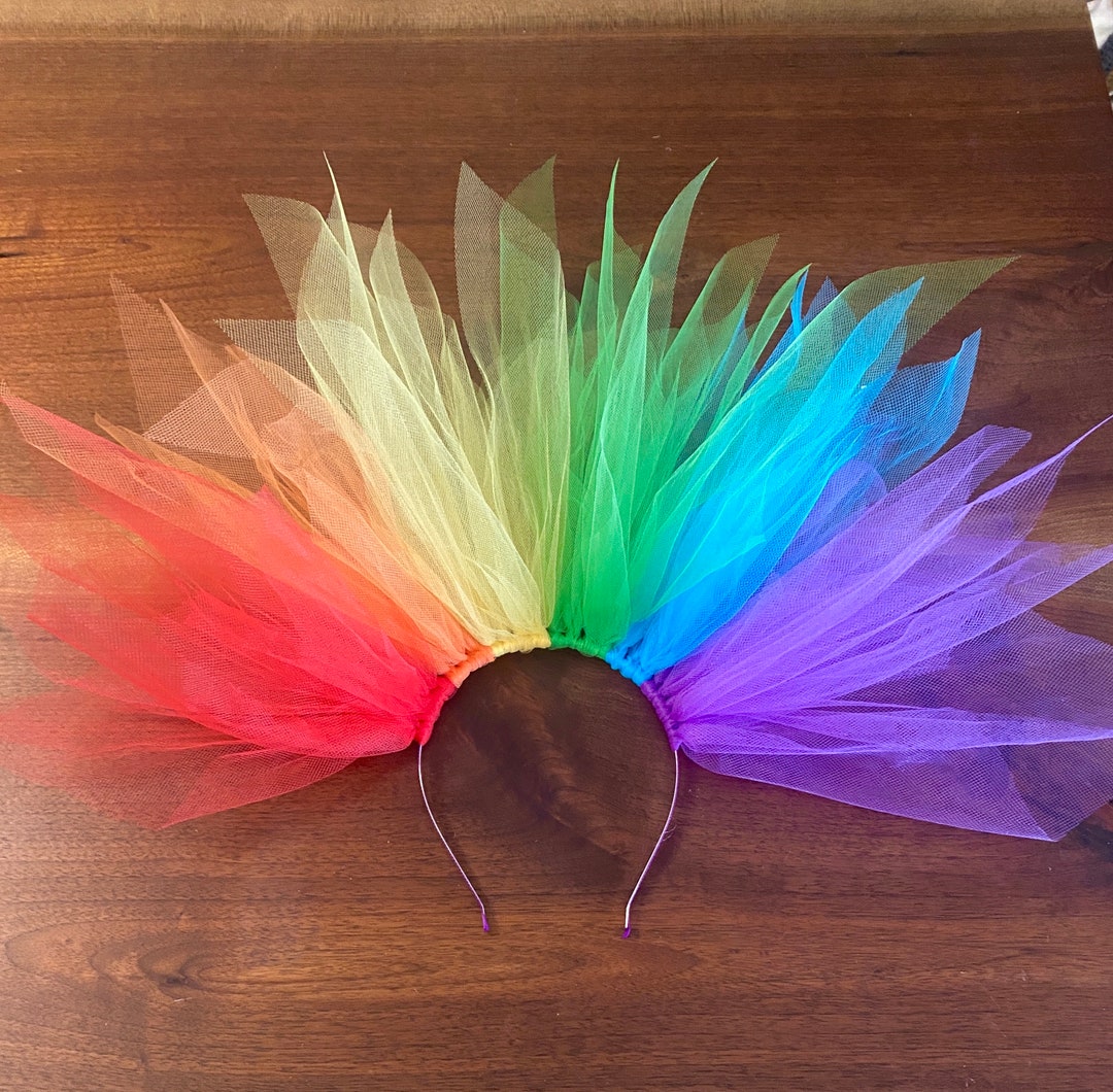 Rainbow Headband - Etsy
