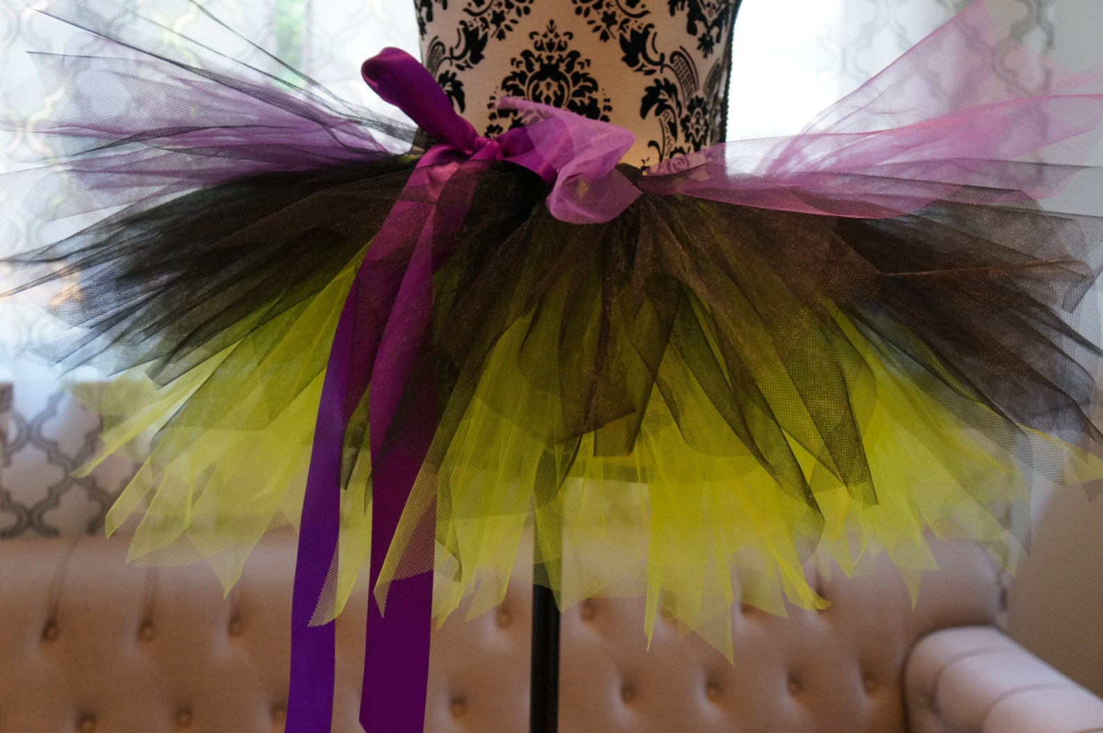 Adult Tutu Neon Halloween Black Tutu Halloween Tutu | Etsy