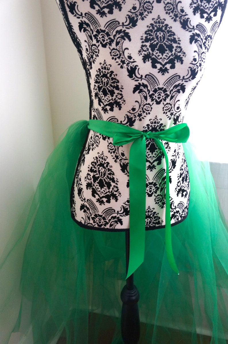 Green Tulle Tail - Bustle Tutu - Adult Tulle Tail - Etsy