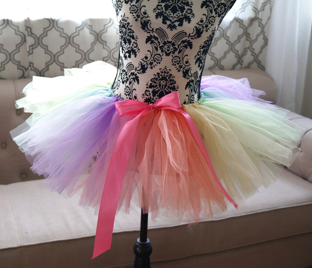 Unicorn Tutu - Pastel Rainbow Tutu - Adult Tutu - Women's Tutu - Etsy