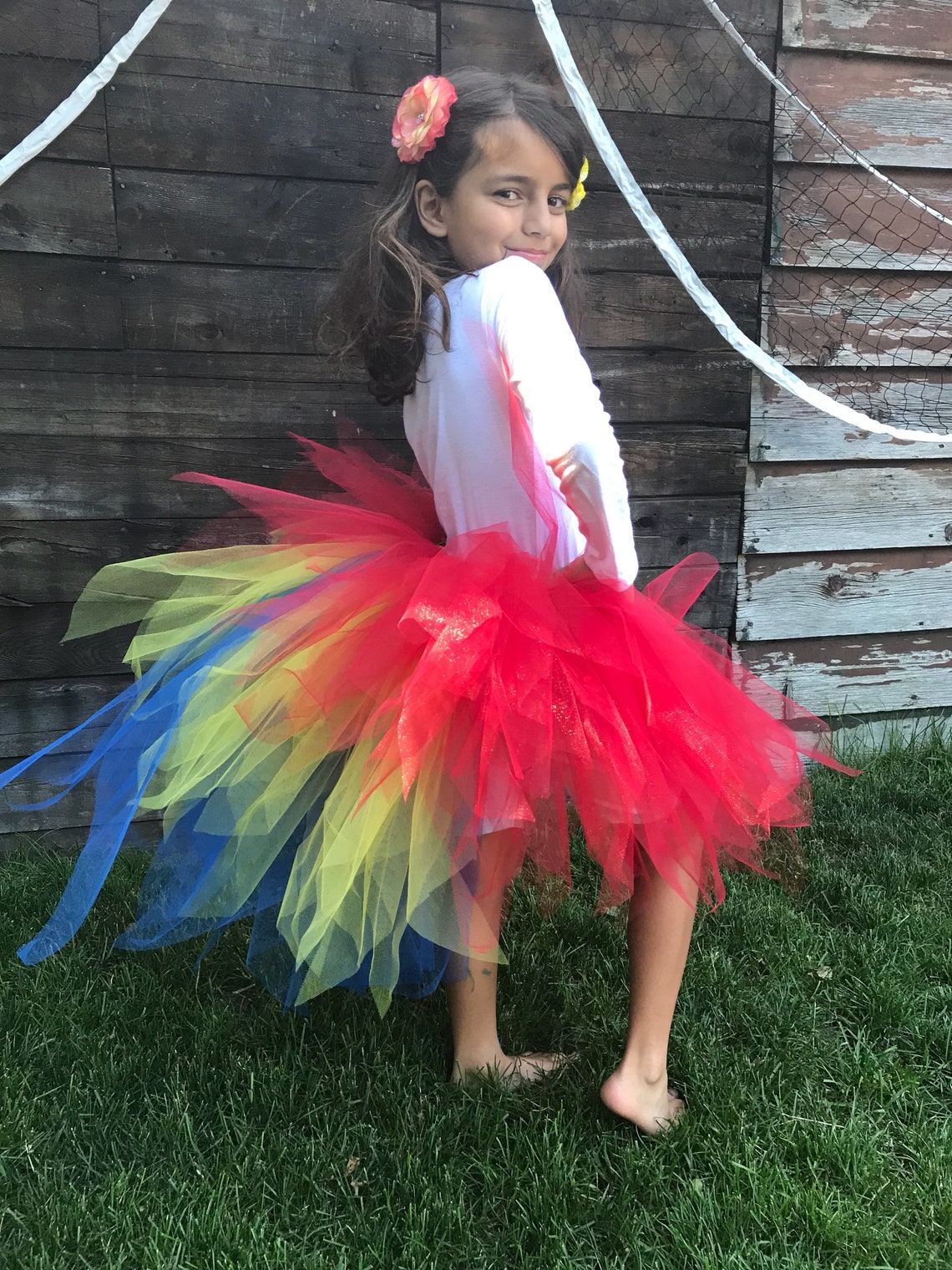Handmade Macaw Parrot Tutu – Colorful Girls' Costume - Etsy