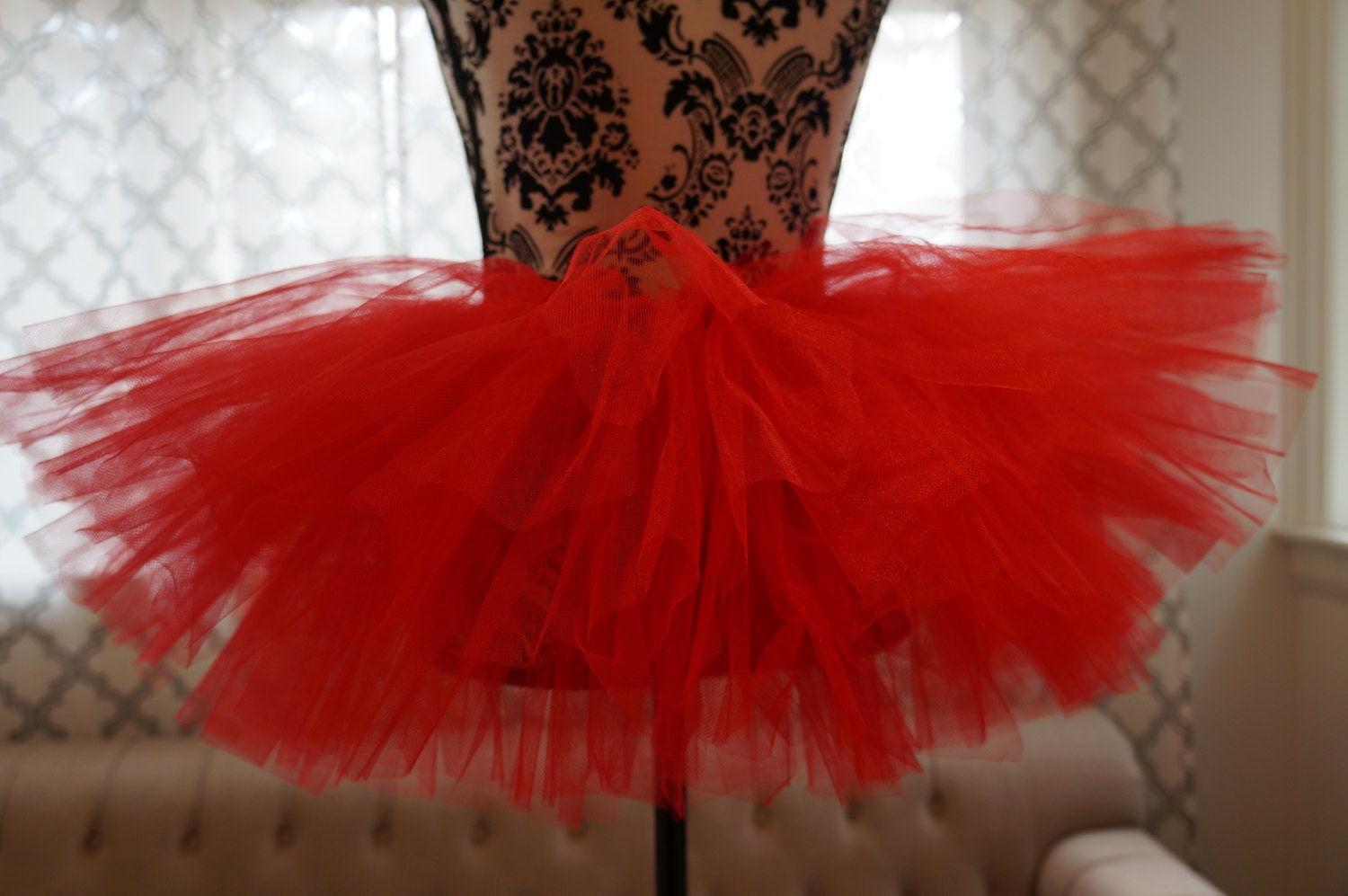 Handmade Red Tulle Tutu – Adjustable Adult Party Skirt - Etsy