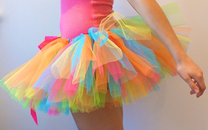 Candy Tutu Multi Couloured Adult Tutu Rave Tutu Race | Etsy
