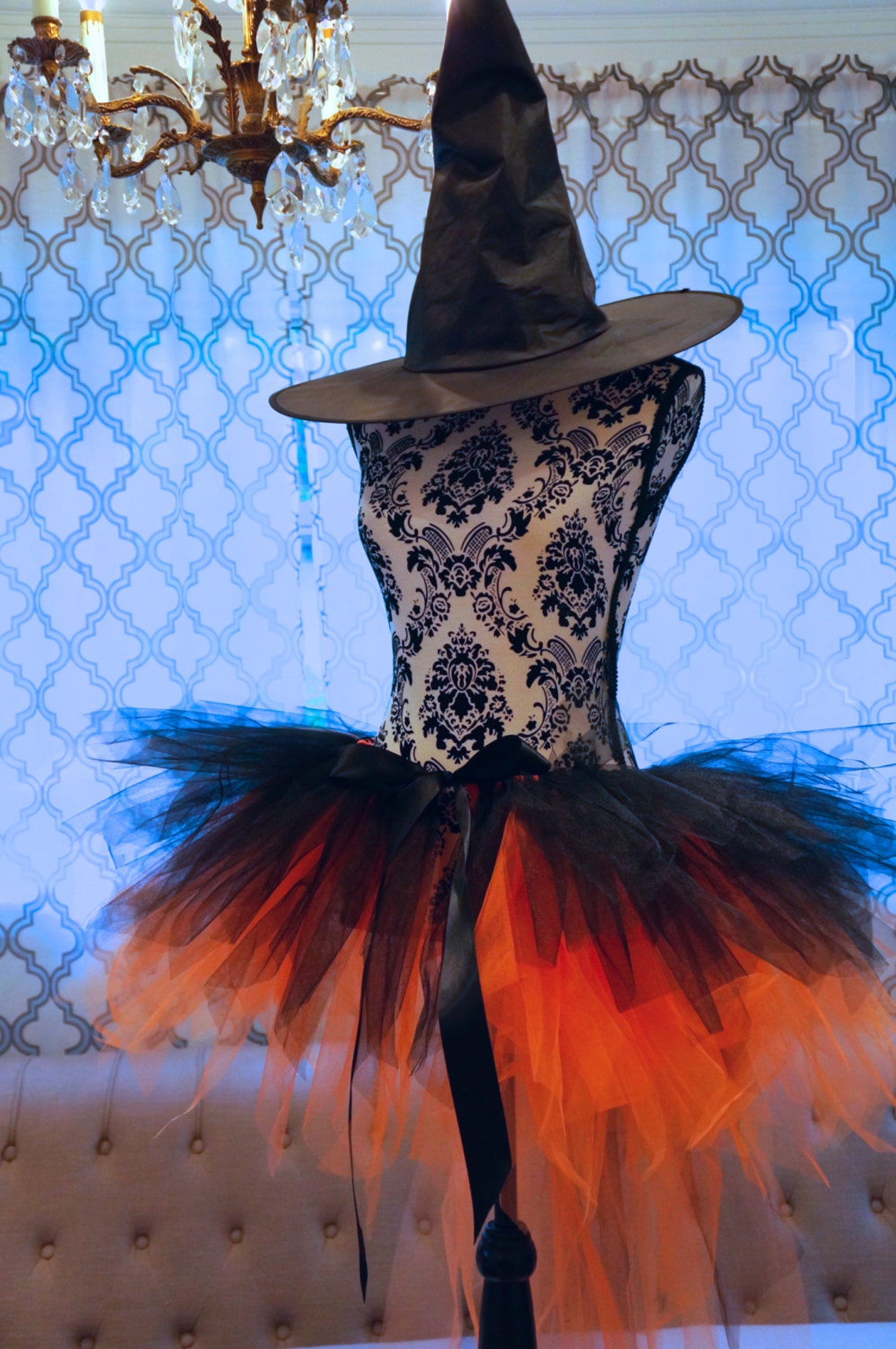 Halloween Tutu Bustle Tutu Black and Orange Tutu | Etsy