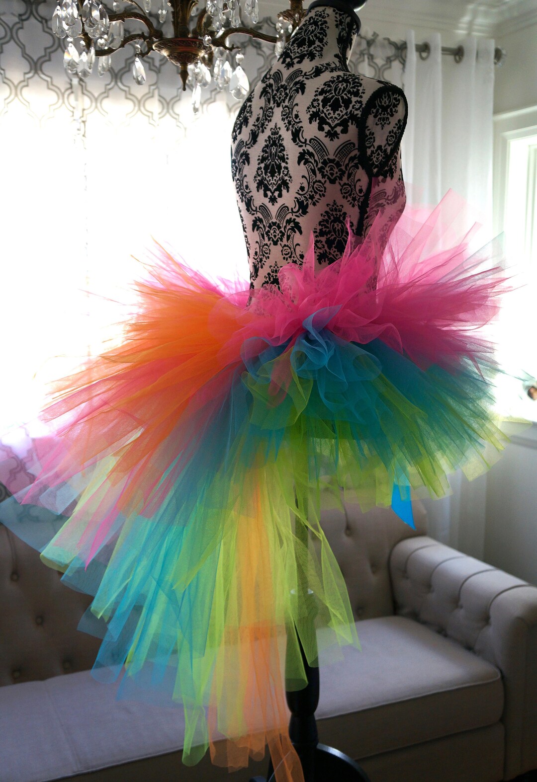 Adult Tutu - Neon Tutu - Bustle Tutu - Pride Tutu - Tutu Train - Etsy