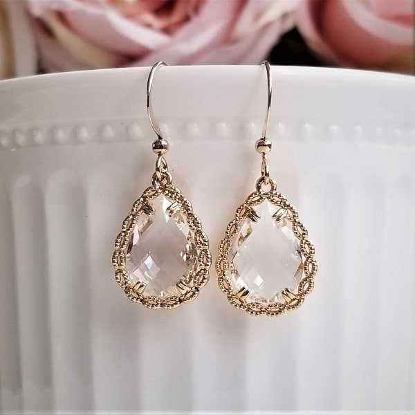 Antique Crystal Drop Earrings - Etsy