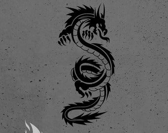 Window Decal Dragon - Etsy