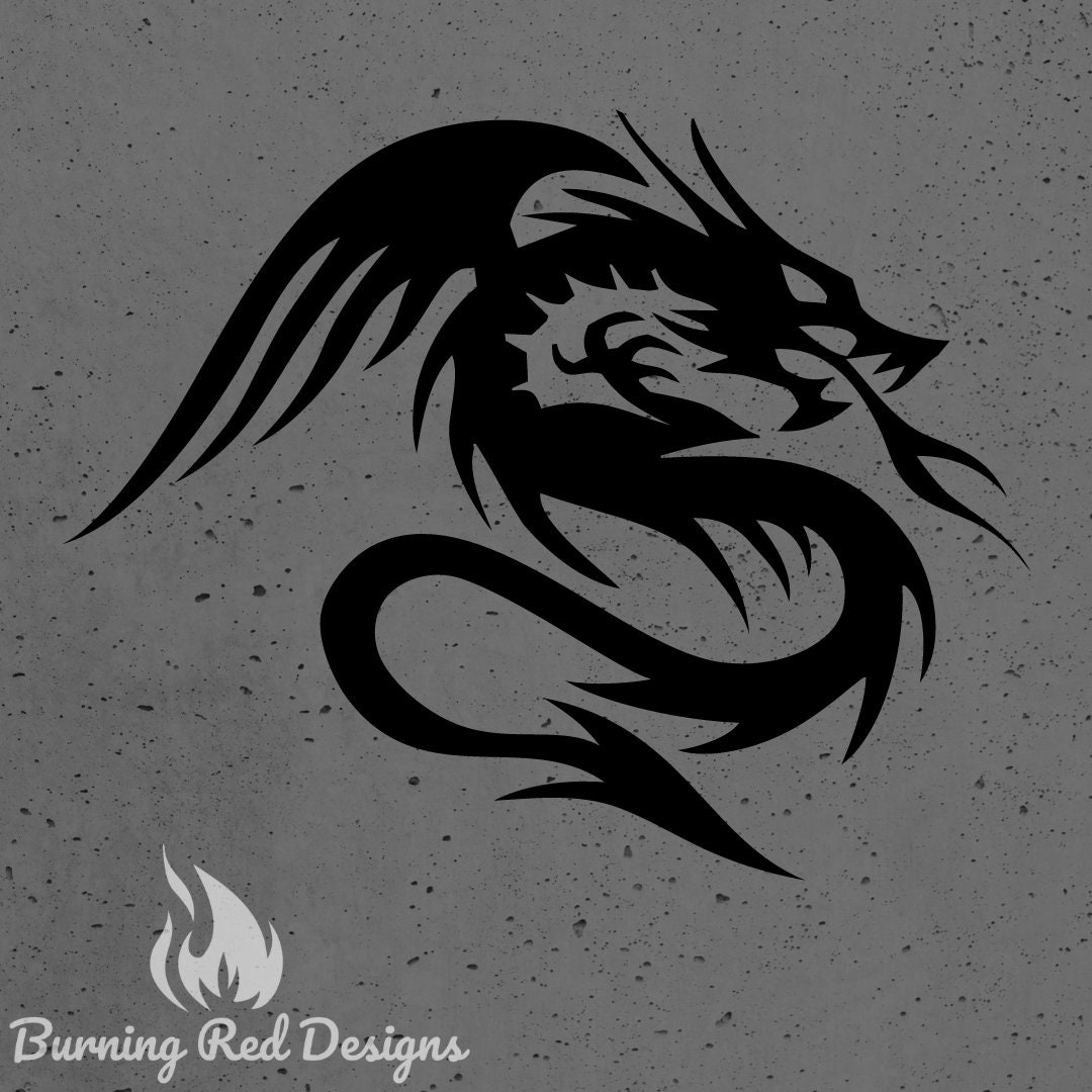 Dragon Decal Style 2 | Car Decal | Holographic Decal | Laptop Decal ...