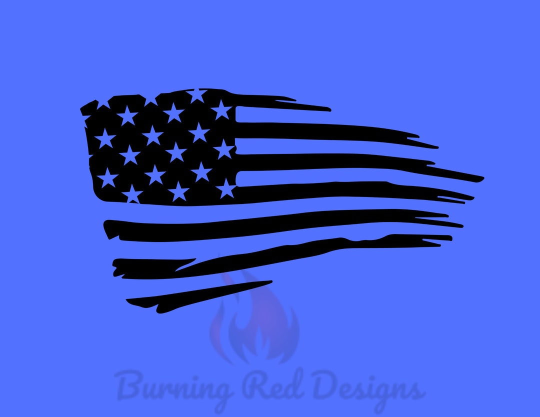 Torn Waving American Flag Decal | Truck Decal | American Pride - Etsy