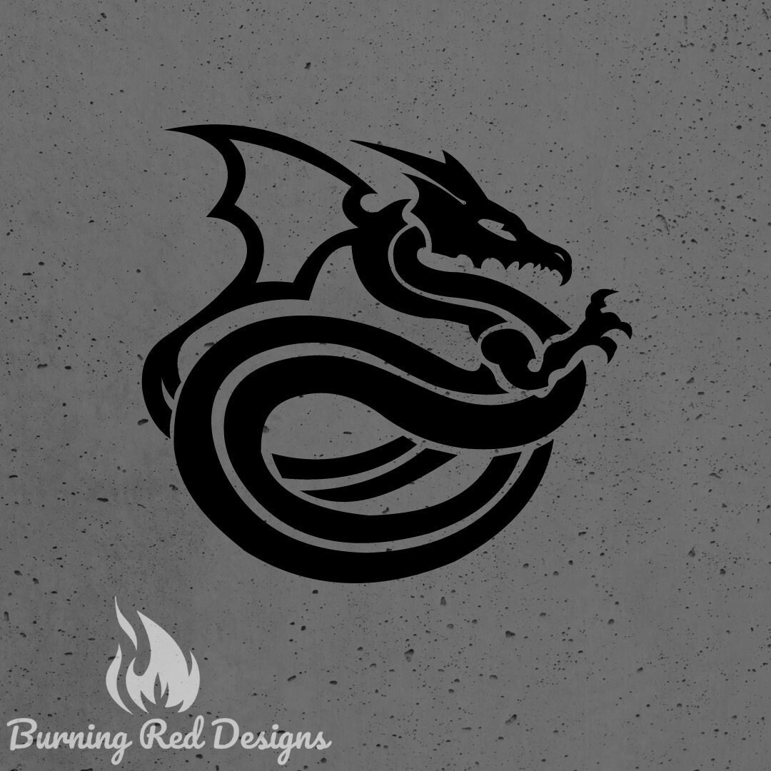 Dragon Decal Car Decal Holographic Decal Laptop Decal - Etsy