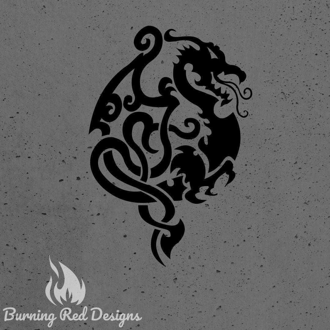 Dragon Decal | Car Decal | Holographic Decal | Laptop Decal Dragon ...