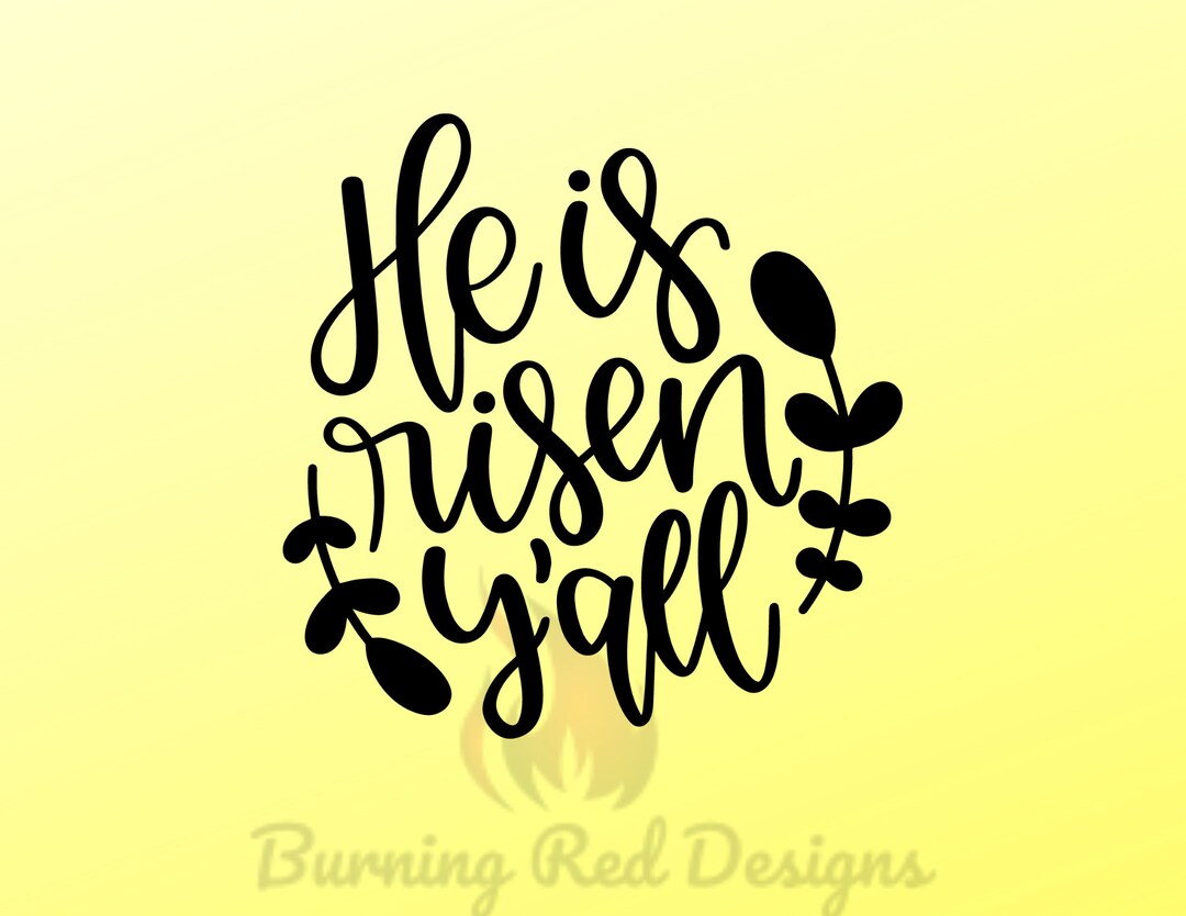He is Risen Yall Decal | Religious Decal | Jesus - Etsy