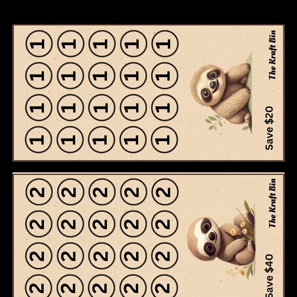 A6 Mini Savings Tracker, Savings Tracker, PDF Printable, Savings ...