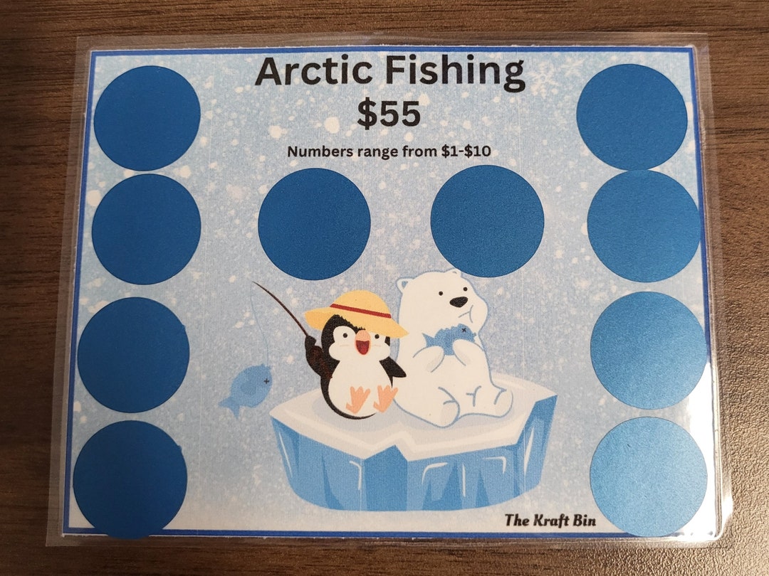 Arctic Fishing Savings Challenge Scratch Off - Etsy