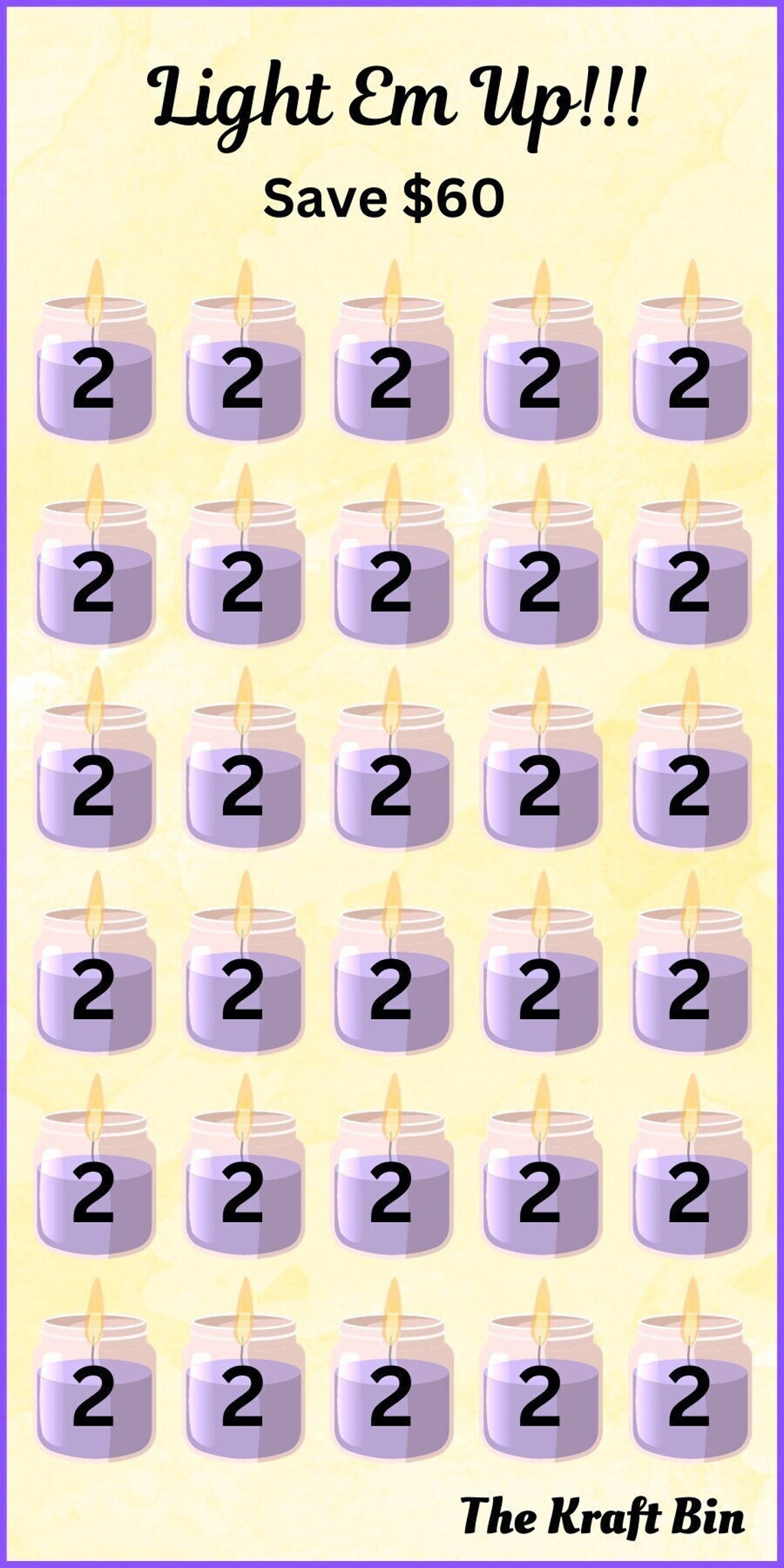 A6 Mini Savings Tracker, Savings Tracker, PDF Printable, Savings ...