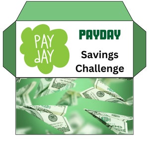 Payday Board Game Savings Challenge, Savings Tracker, PDF Printable ...