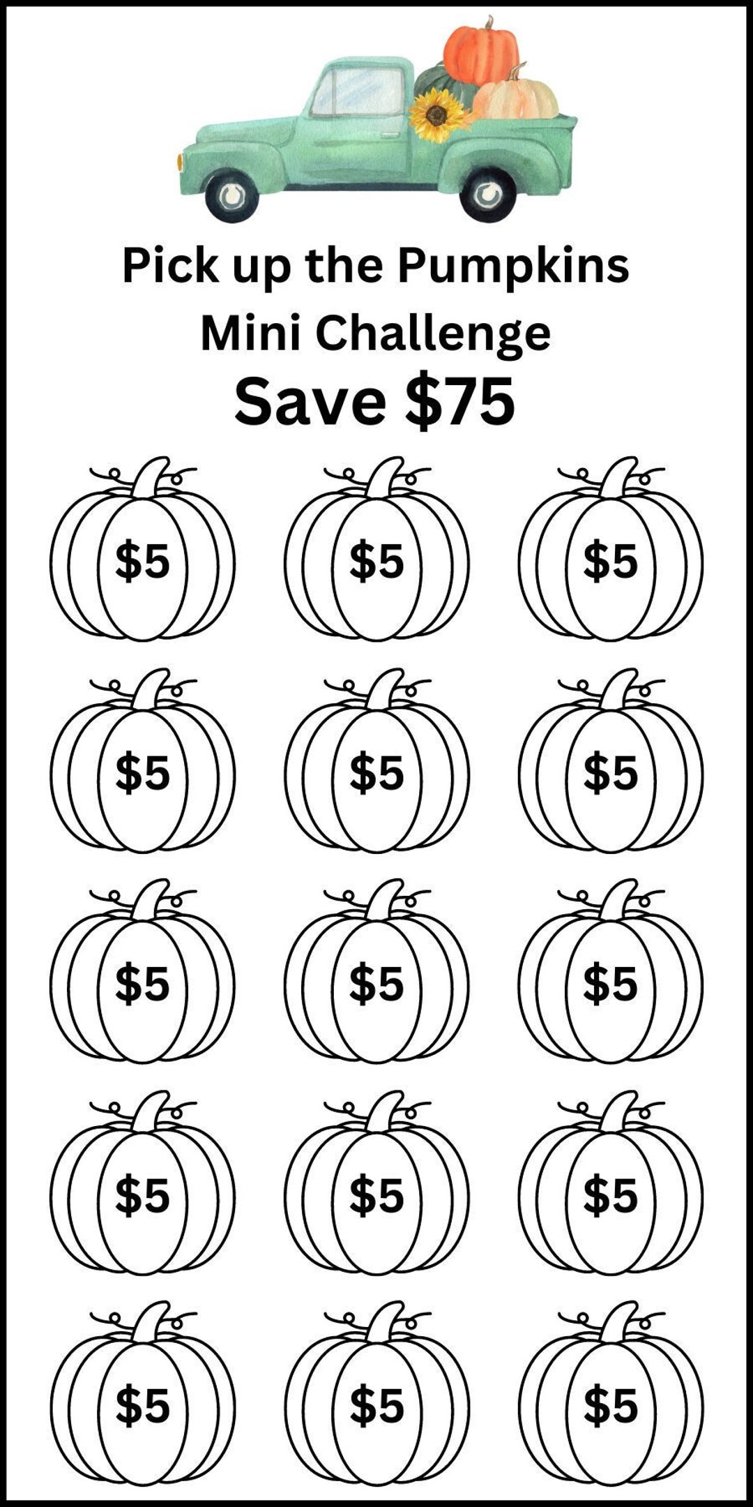 A6 Mini Savings Tracker, Savings Tracker, PDF Printable, Savings ...