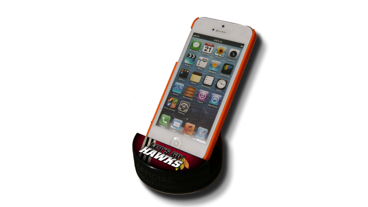 Chicago Blackhawks - NHL - Hockey Puck Cell Phone Stand - iPhone ...