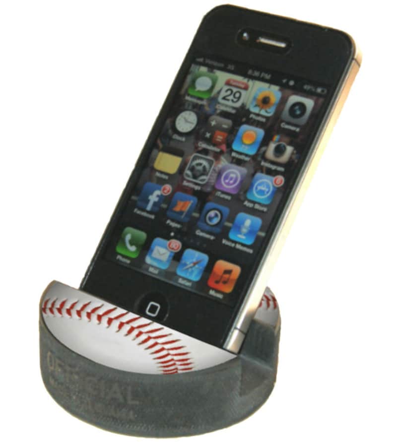 Baseball Cell Phone Stand - for the Sports Fan - iPhone / Samsung ...