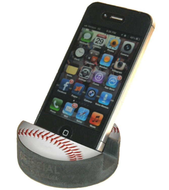 Baseball Cell Phone Stand - for the Sports Fan - iPhone / Samsung ...