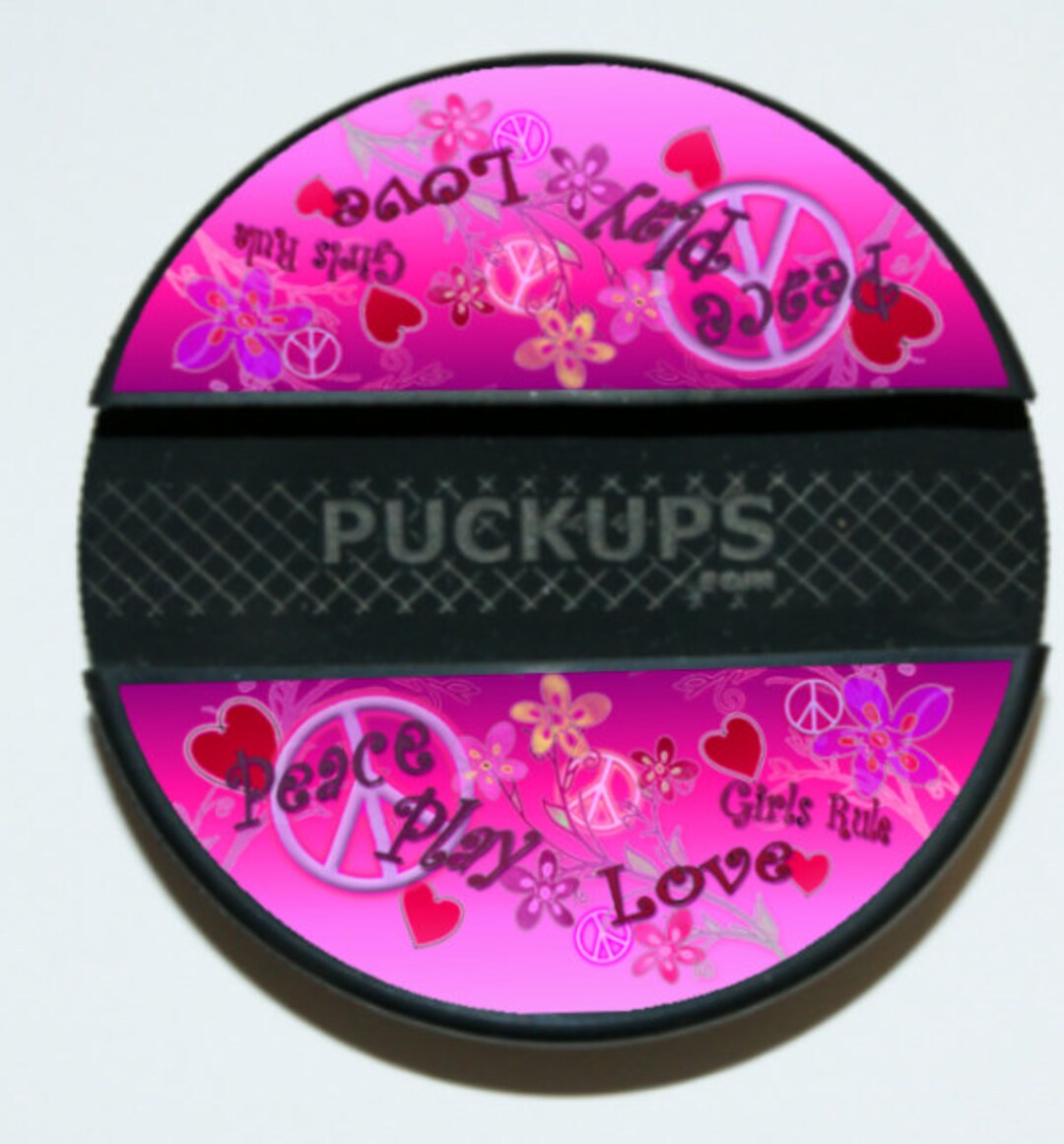 Girls Rule - Cell Phone Stand Made From A Real Hockey Puck by Puckups ...