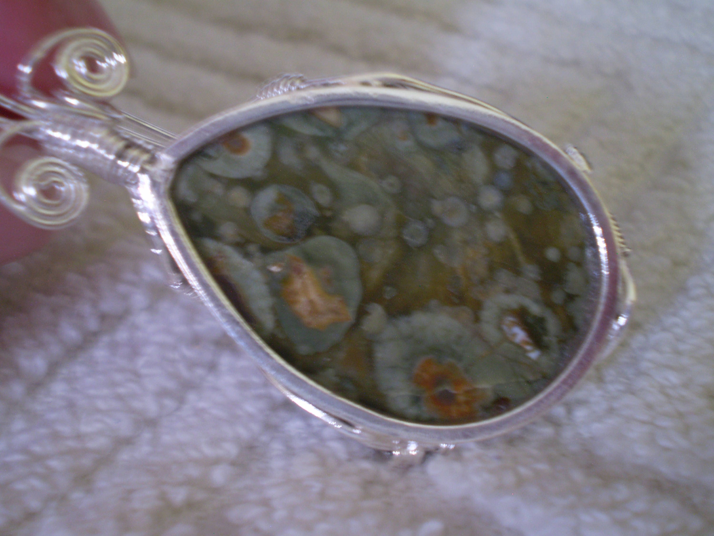 Rainforest Opal natural 925 Sterling Silver Pendant - Etsy