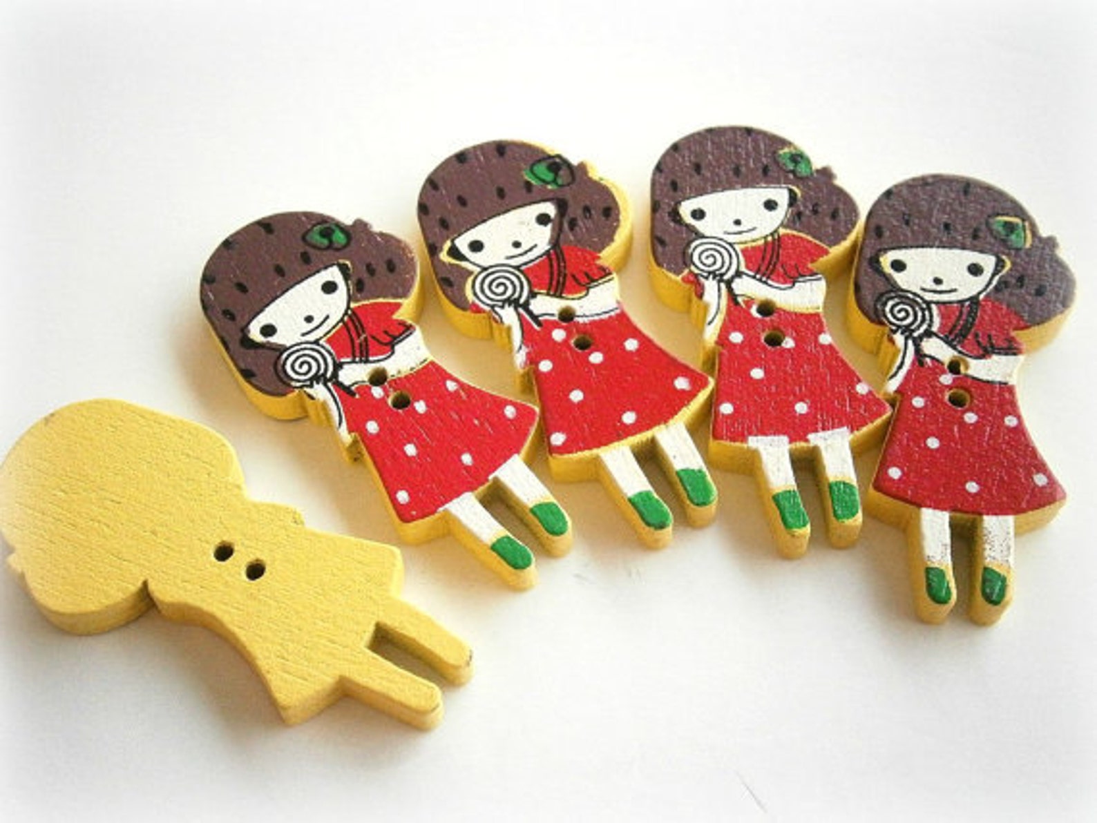 12 Large Wood Buttons Pendant Buttons Wooden Buttons Sewing - Etsy