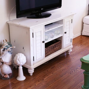 SOLD -custom Beach House Chic and Rustic Tv Stand Available - Etsy