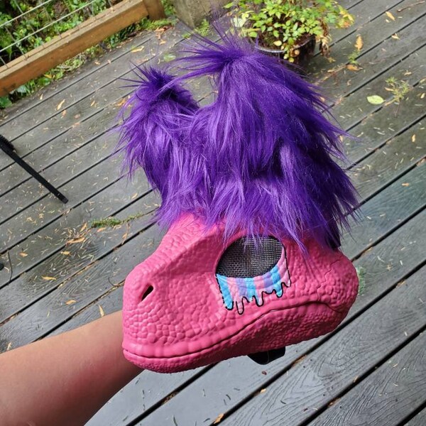 Dino Mask Furry - Etsy