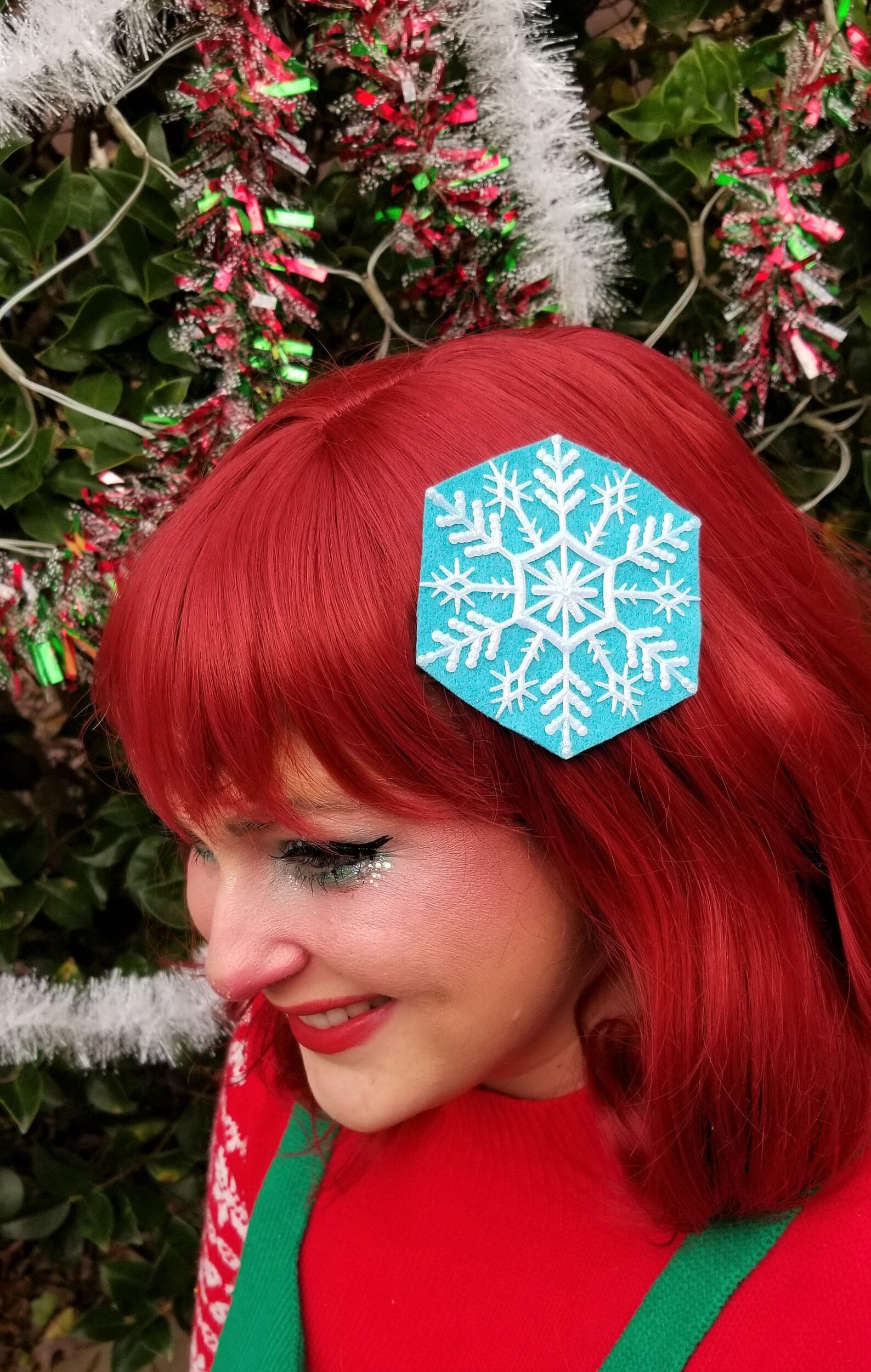 Sparkling Snowflake Hair Clip | Etsy