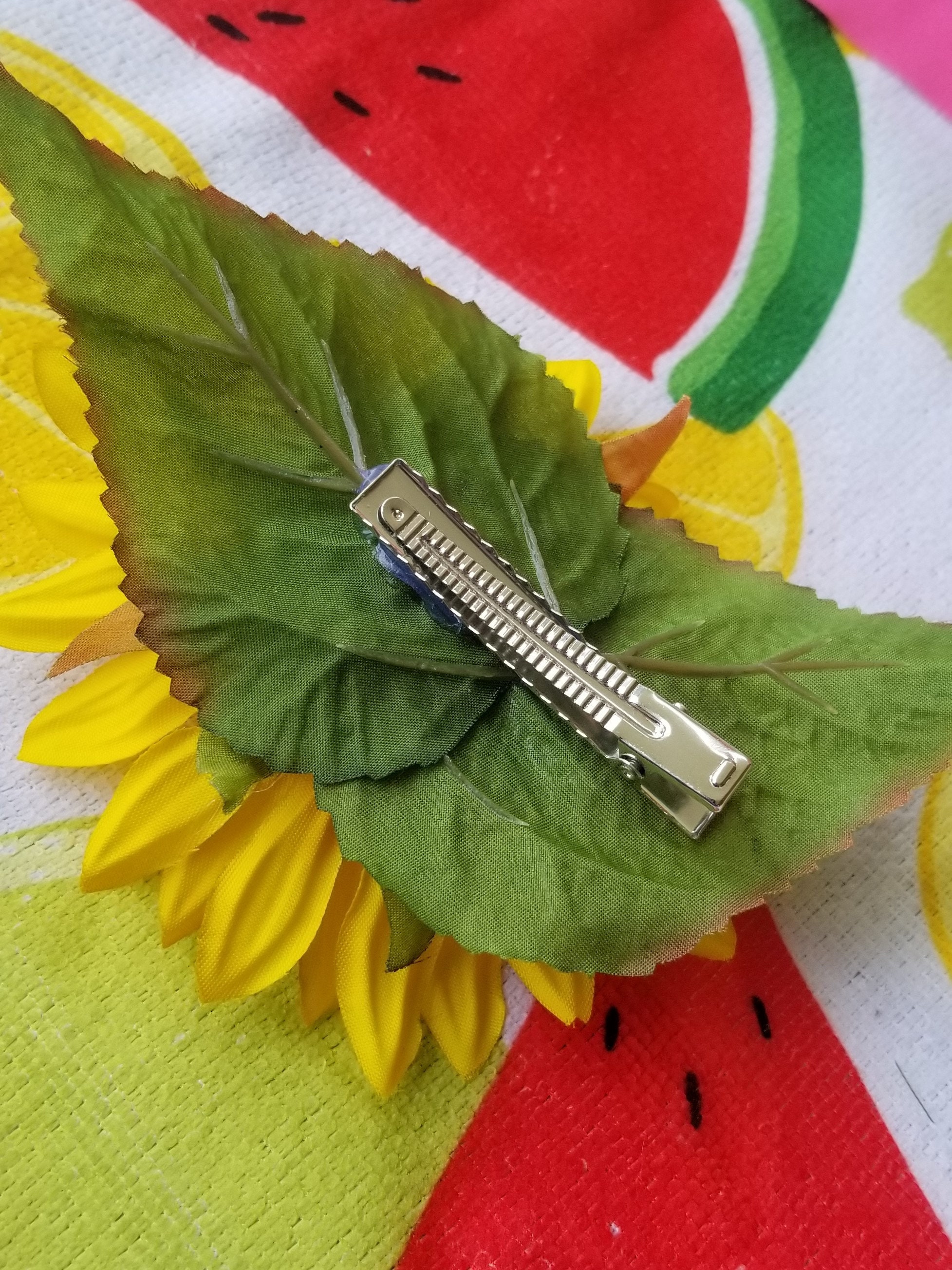 Sunny Sunflower Hair Clip - Etsy
