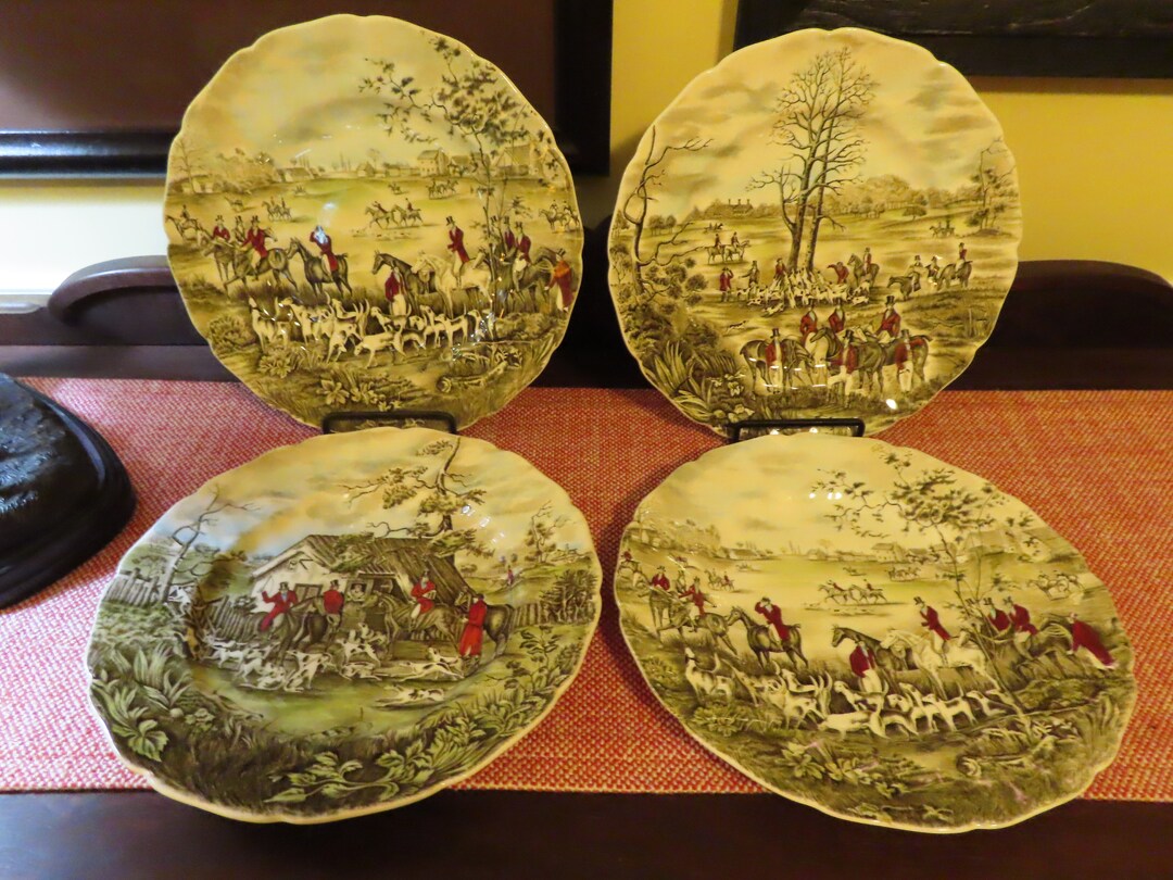 Vintage Tally Ho Johnson Bros Serving Charger Plate Johnson Brothers ...