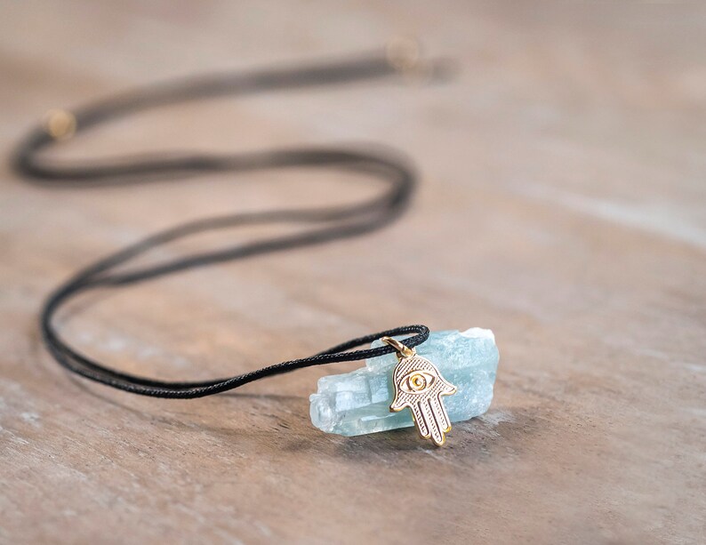 Tiny Hamsa Necklace, Evil Eye Necklace, Gold Fill Hamsa, Tiny Choker ...